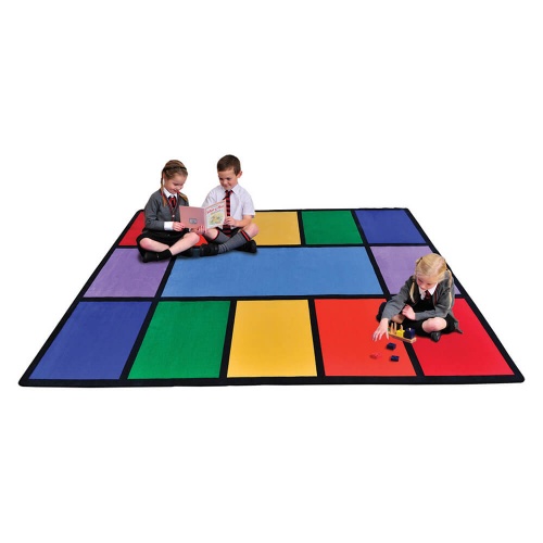 Large Counting Colour Grid Learning Rug | Profile Education
