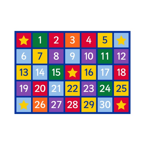 Large Counting Colour Grid Learning Rug | Profile Education