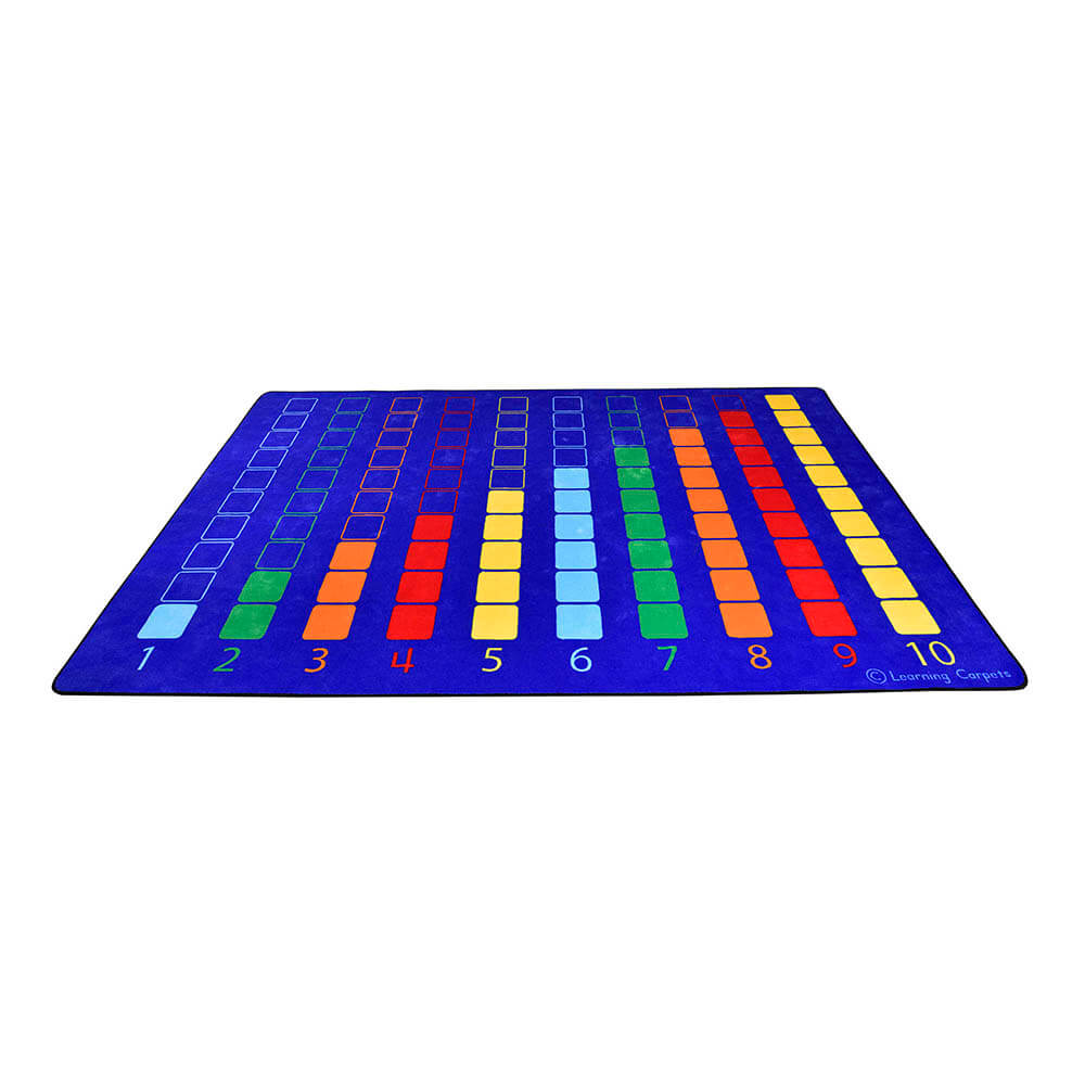 Large Counting Colour Grid Learning Rug | Profile Education