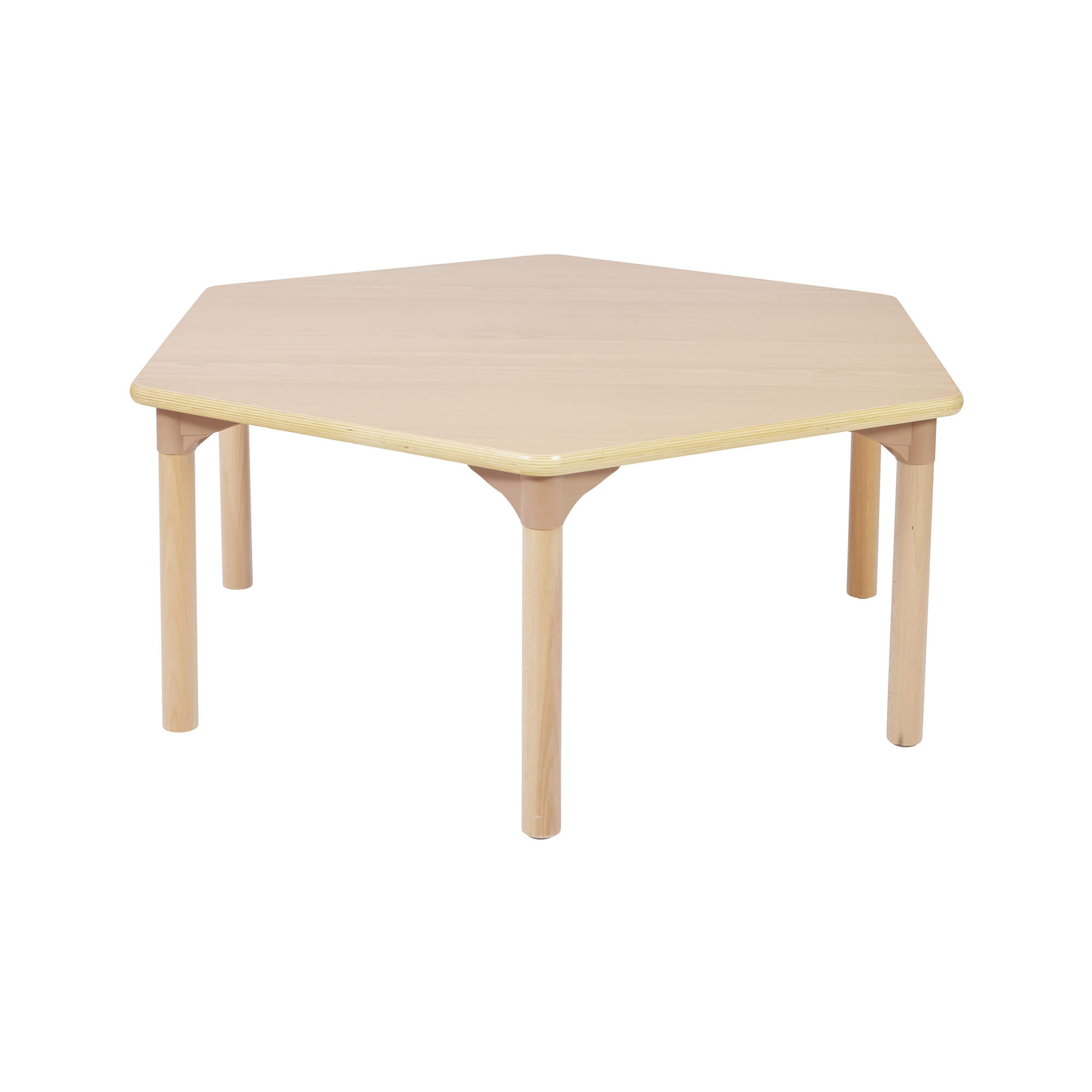 Beechwood Hexagon Table | Profile Education