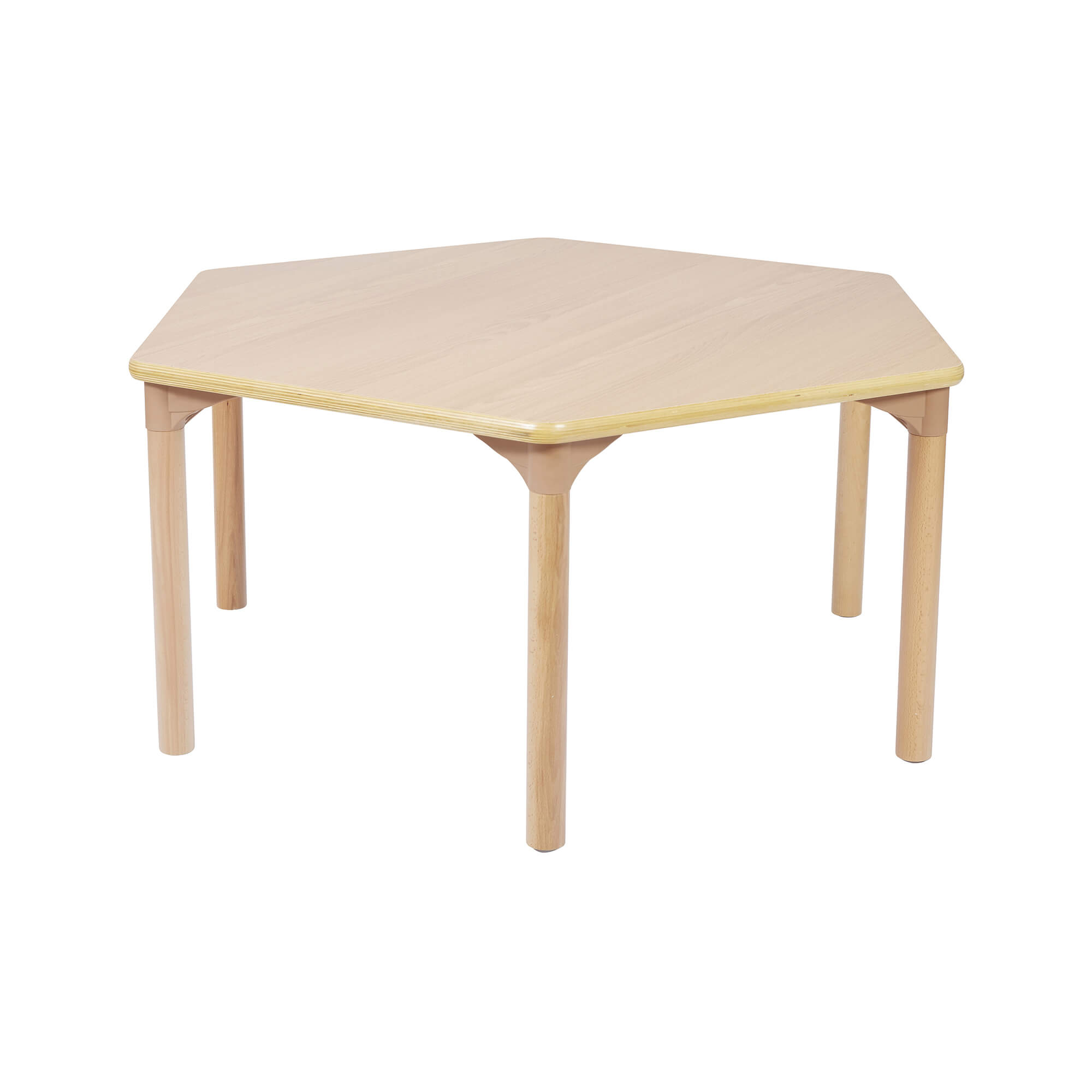 Beechwood Hexagon Table | Profile Education