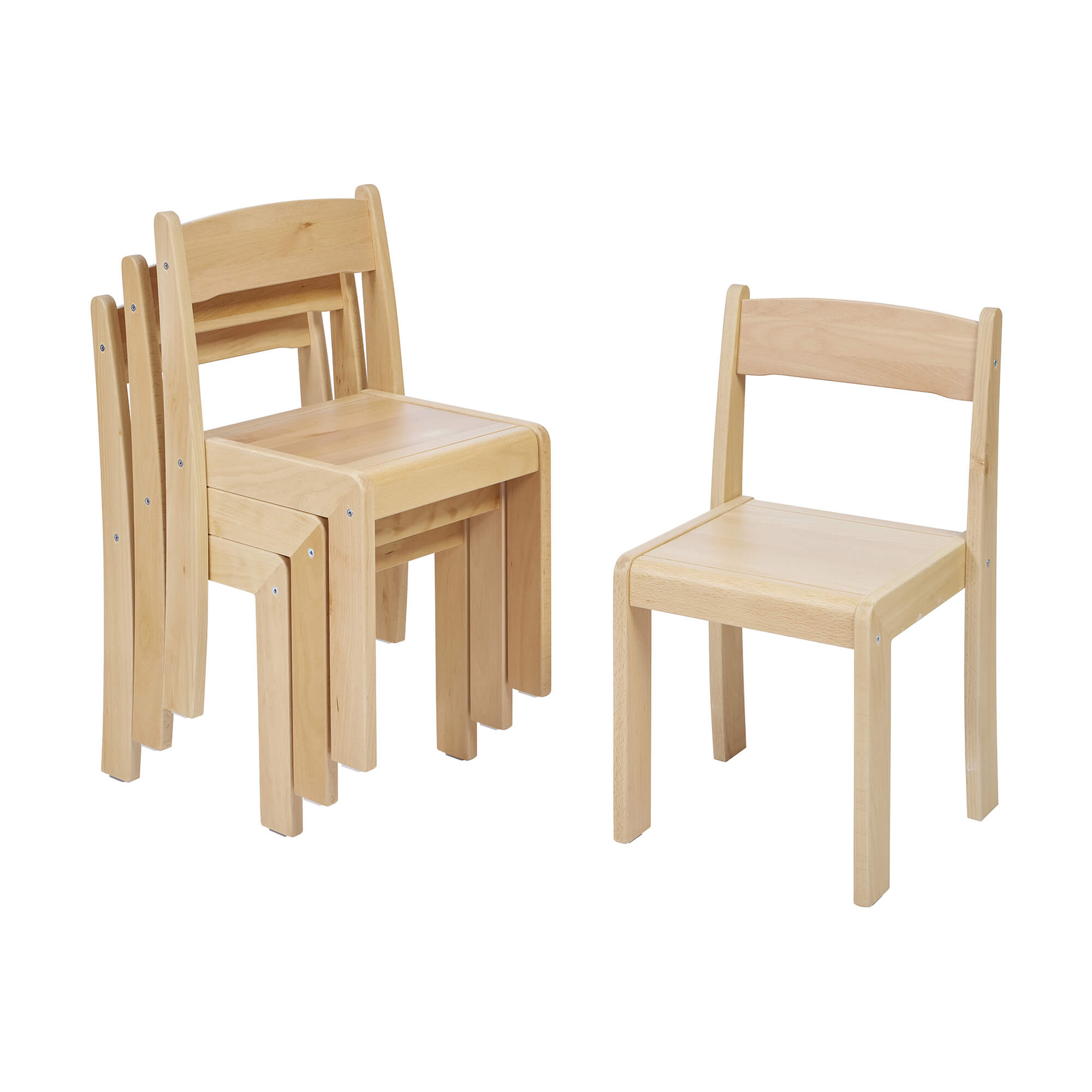 Beechwood Stackable Chairs Natural | Profile Education